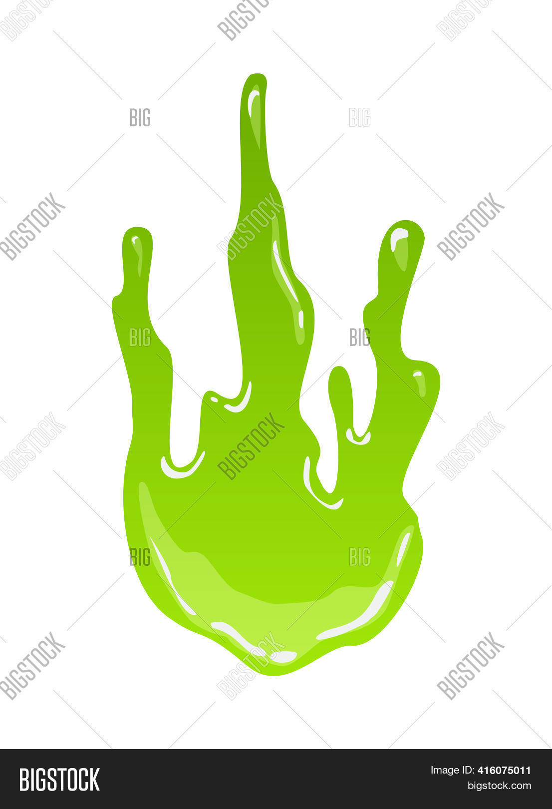 Green Slime. Goo Blob Image & Photo (Free Trial) | Bigstock