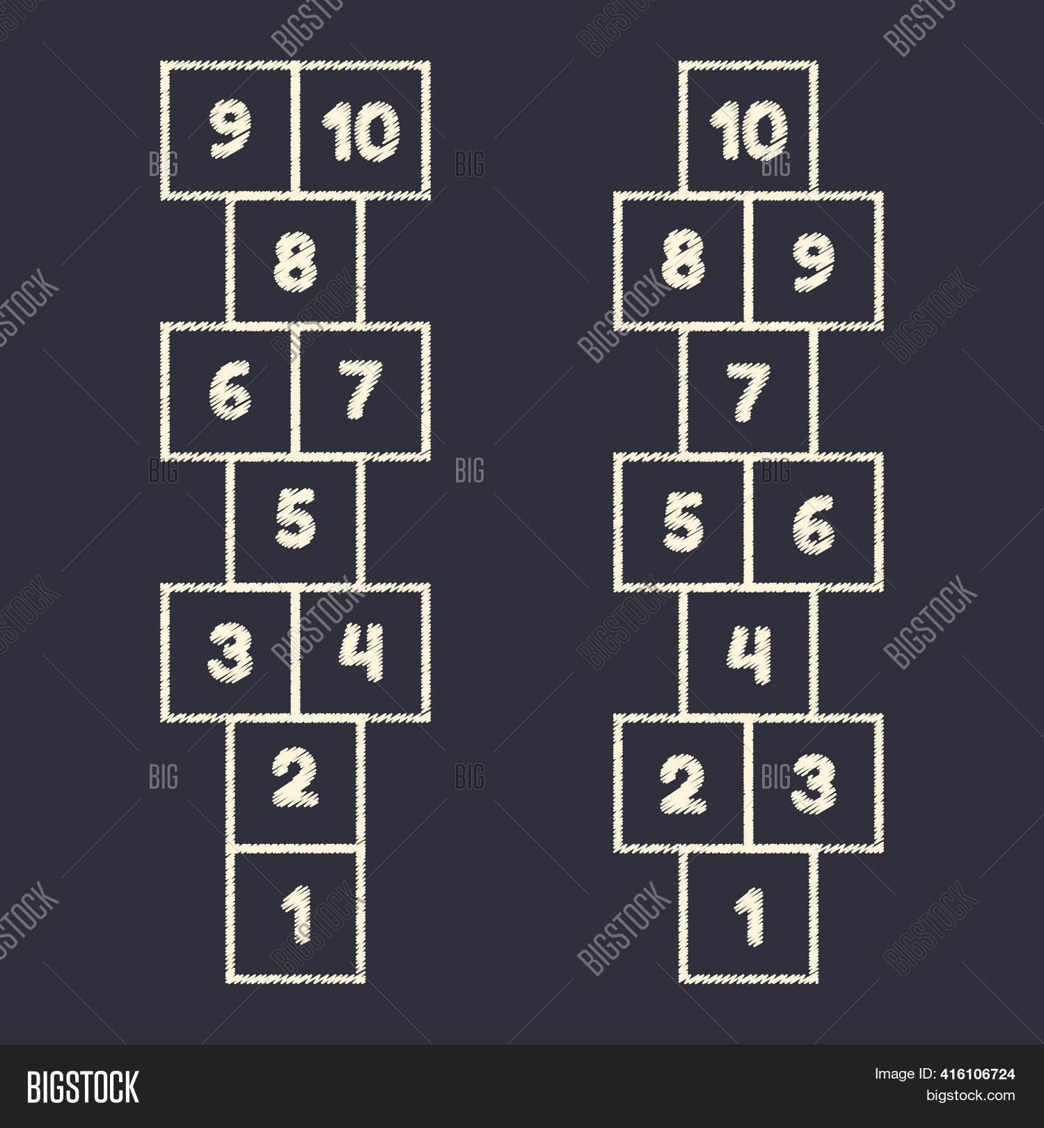 Hopscotch Game Kids. Image & Photo (Free Trial) | Bigstock