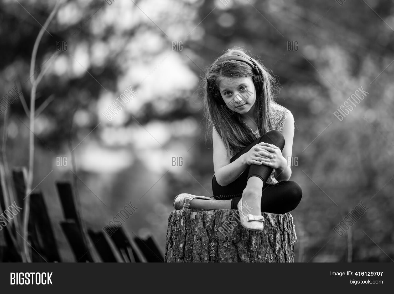 Little Girl Sitting On Image & Photo (Free Trial) | Bigstock