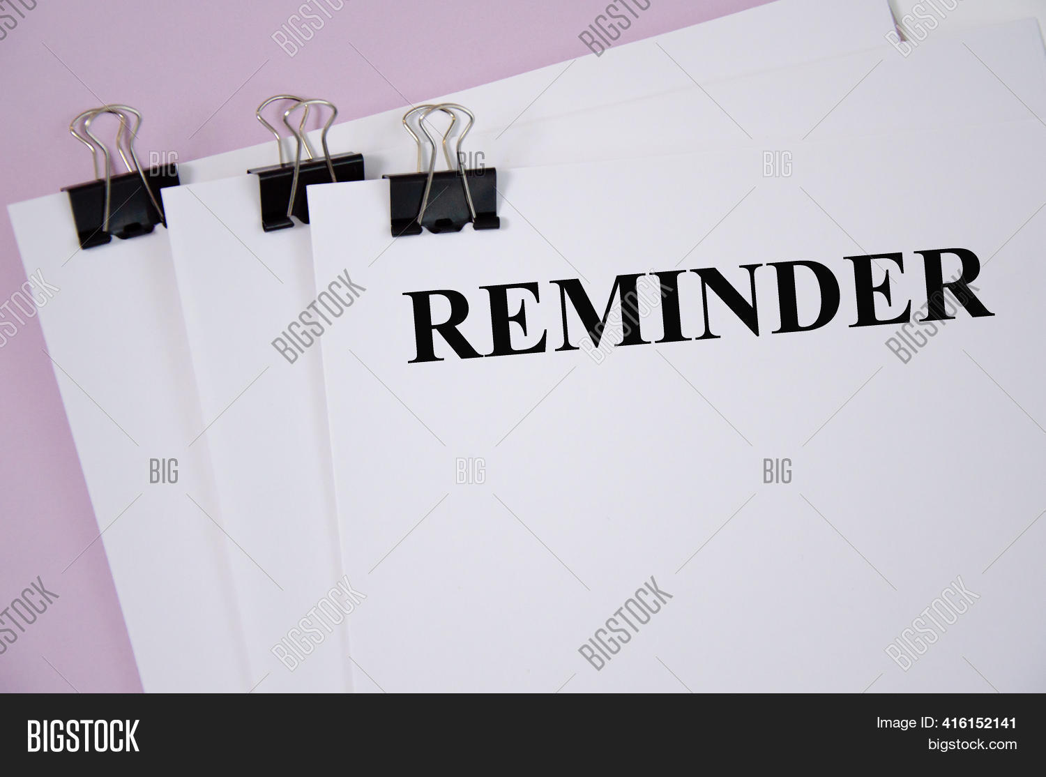 Reminder Text Written Image & Photo (Free Trial) | Bigstock