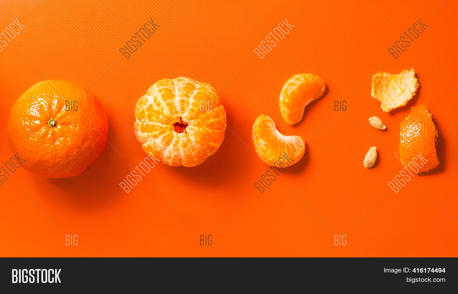 Tangerines On Orange Image & Photo (Free Trial) | Bigstock