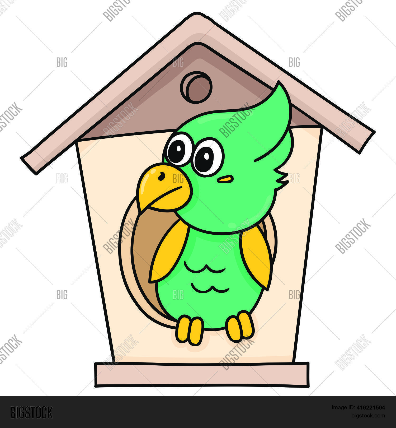 Cartoon Pet Bird Vector & Photo (Free Trial) | Bigstock