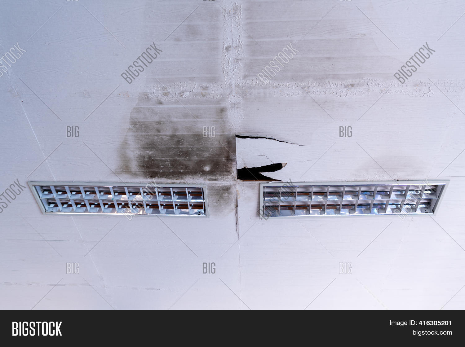 Ceiling Panels Damaged Image & Photo (Free Trial) | Bigstock