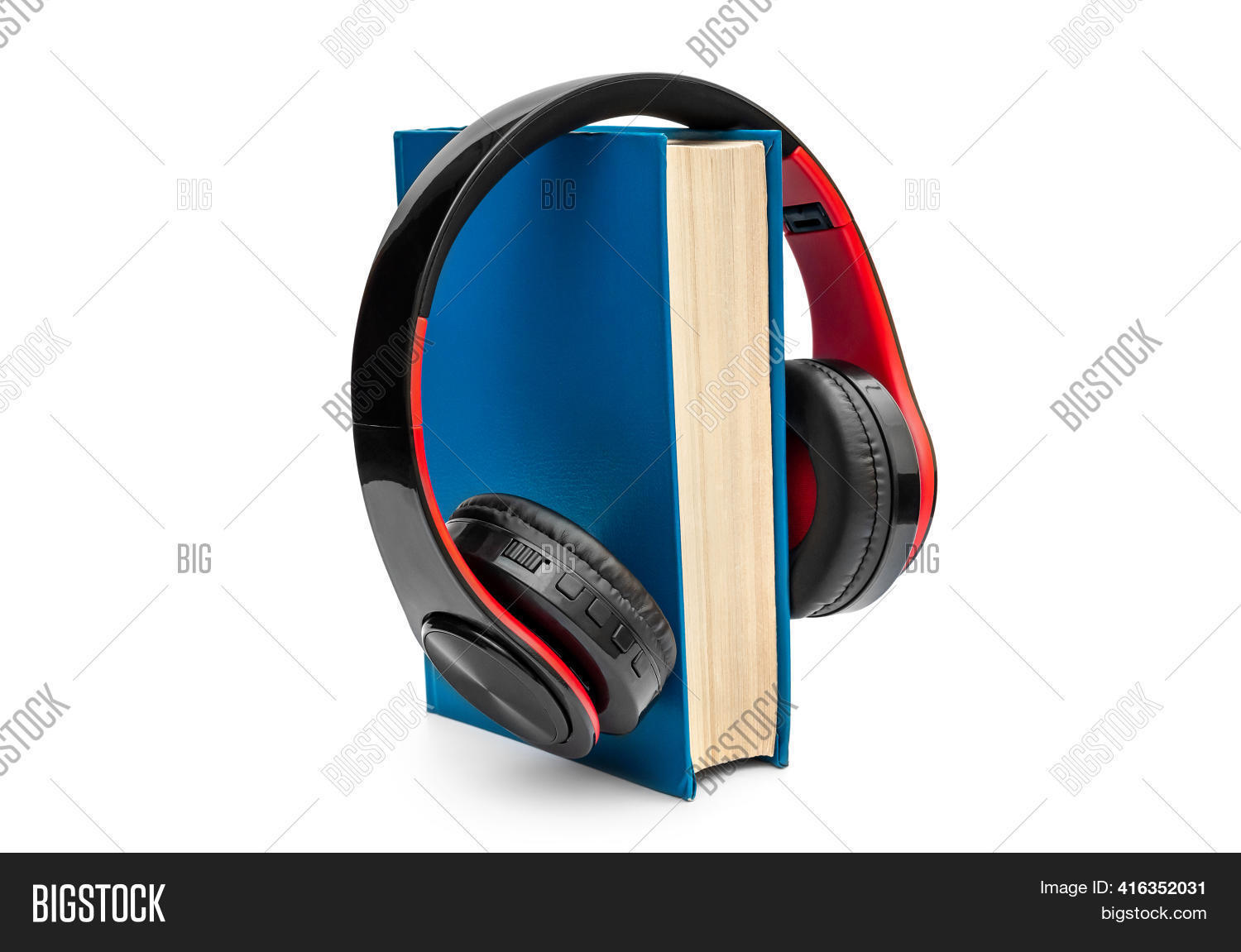Headphones Book On Image & Photo (Free Trial) | Bigstock