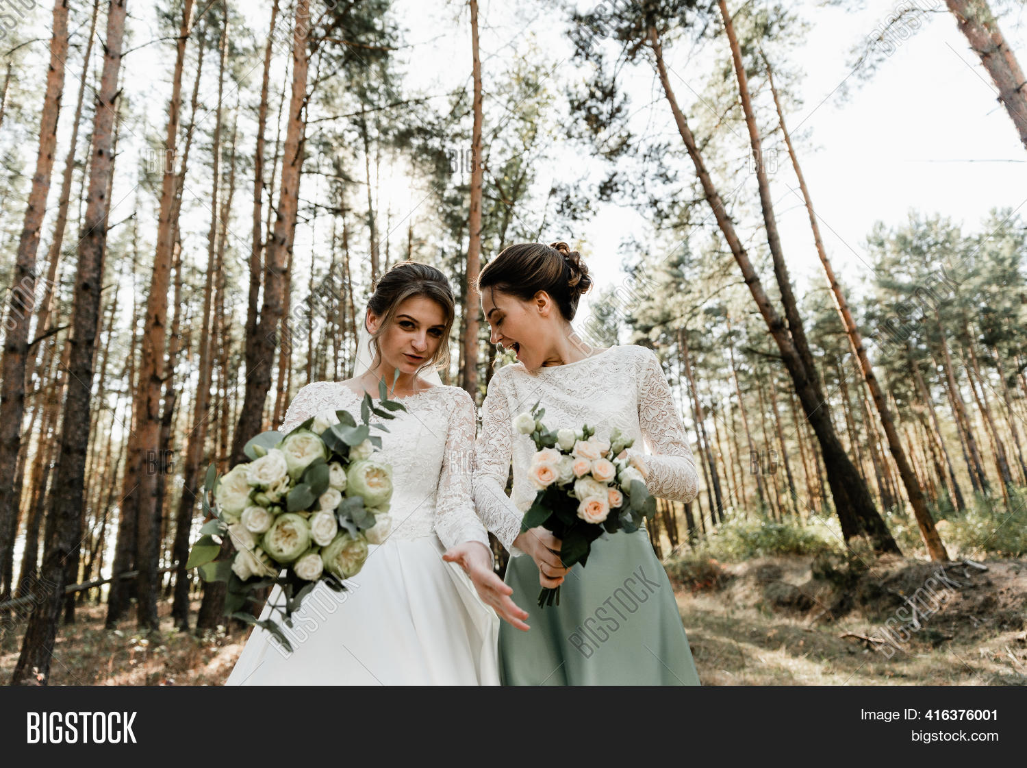 Bride Her Friend Image & Photo (Free Trial) | Bigstock