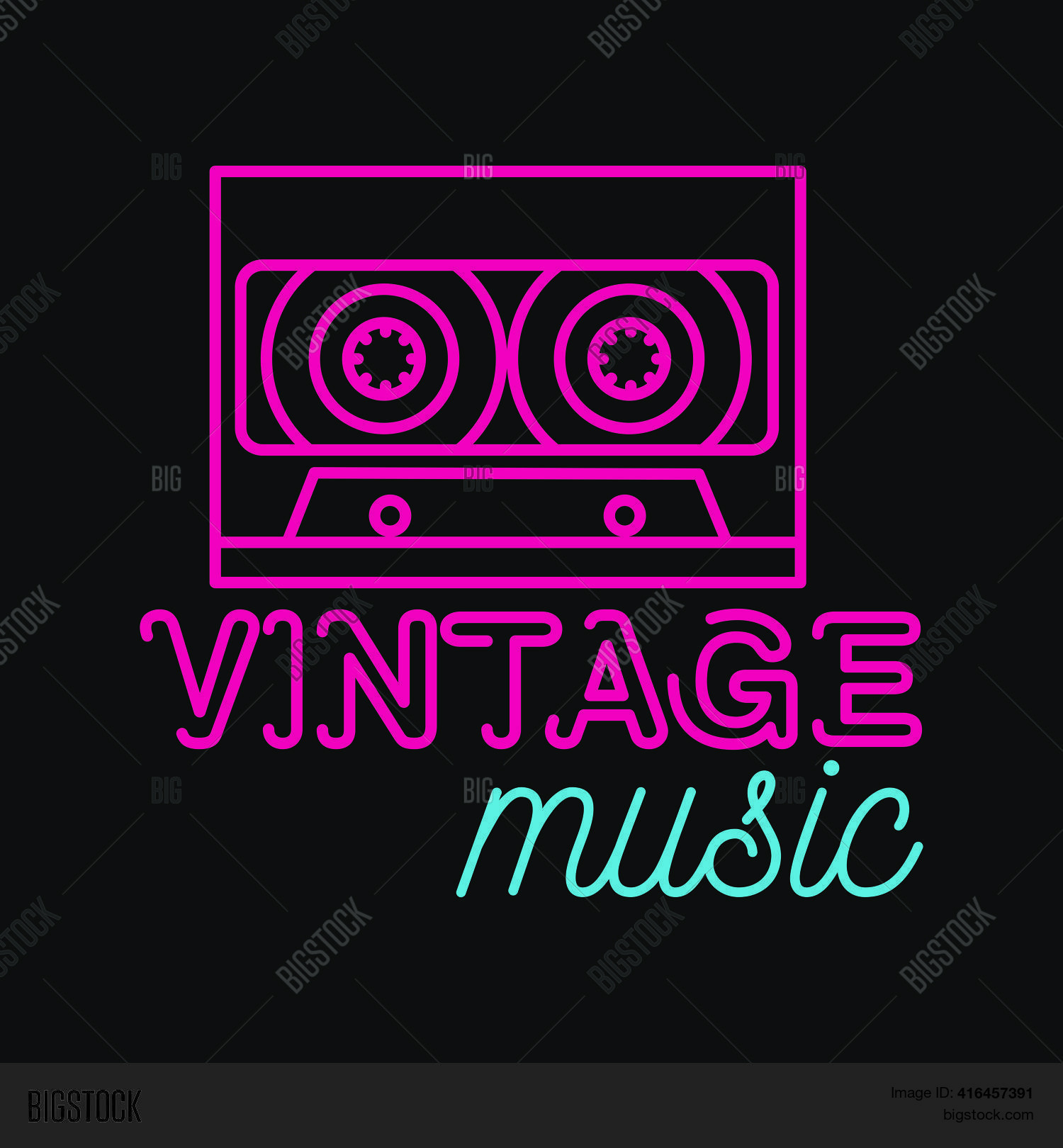 Vintage Music Logo Vector & Photo (Free Trial) | Bigstock