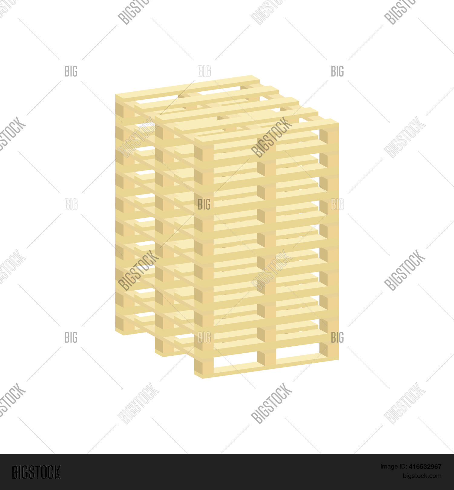 Wooden Pallet Set. Vector & Photo (Free Trial) | Bigstock