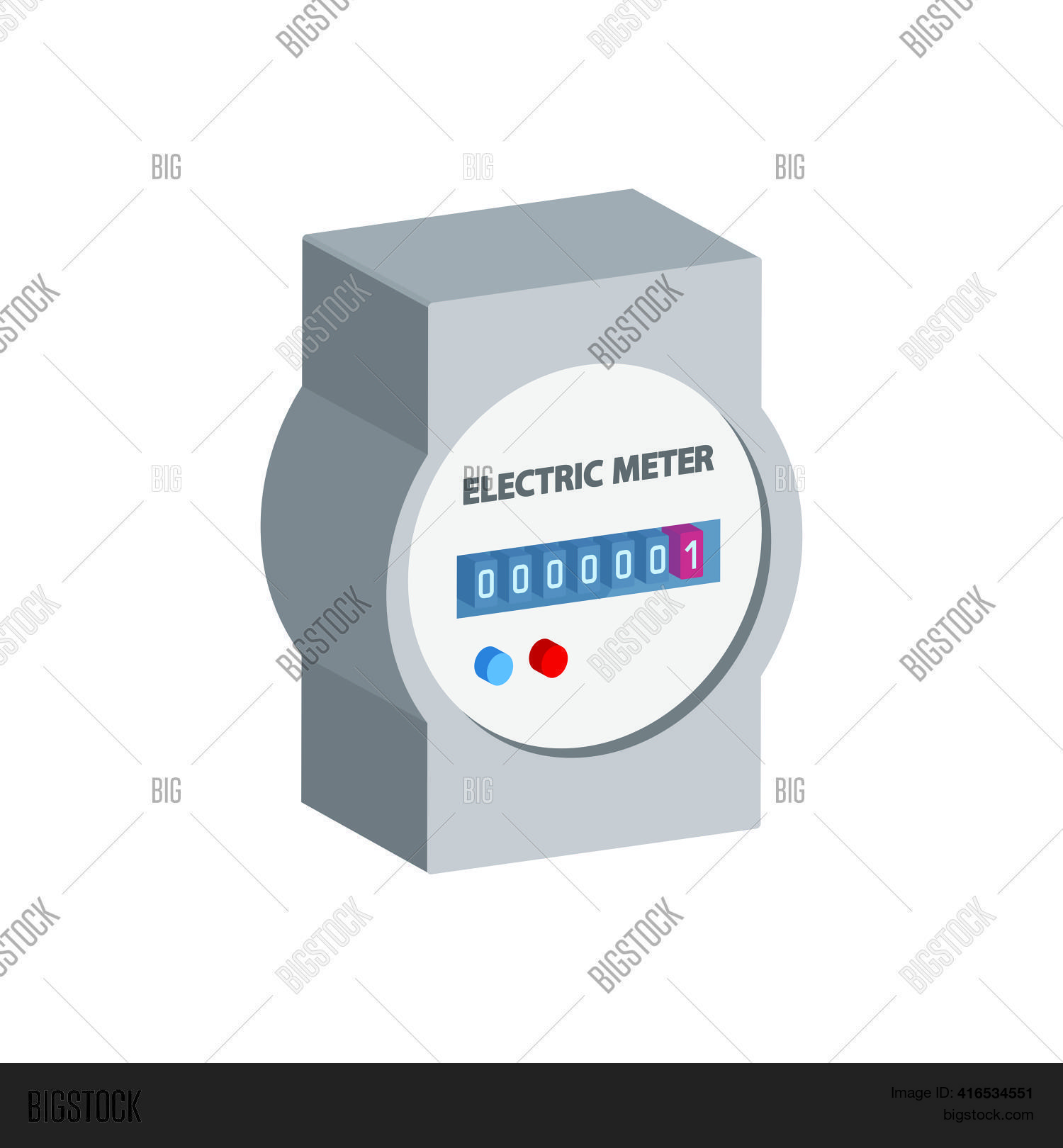 Electric Meter.3d Vector & Photo (Free Trial) | Bigstock