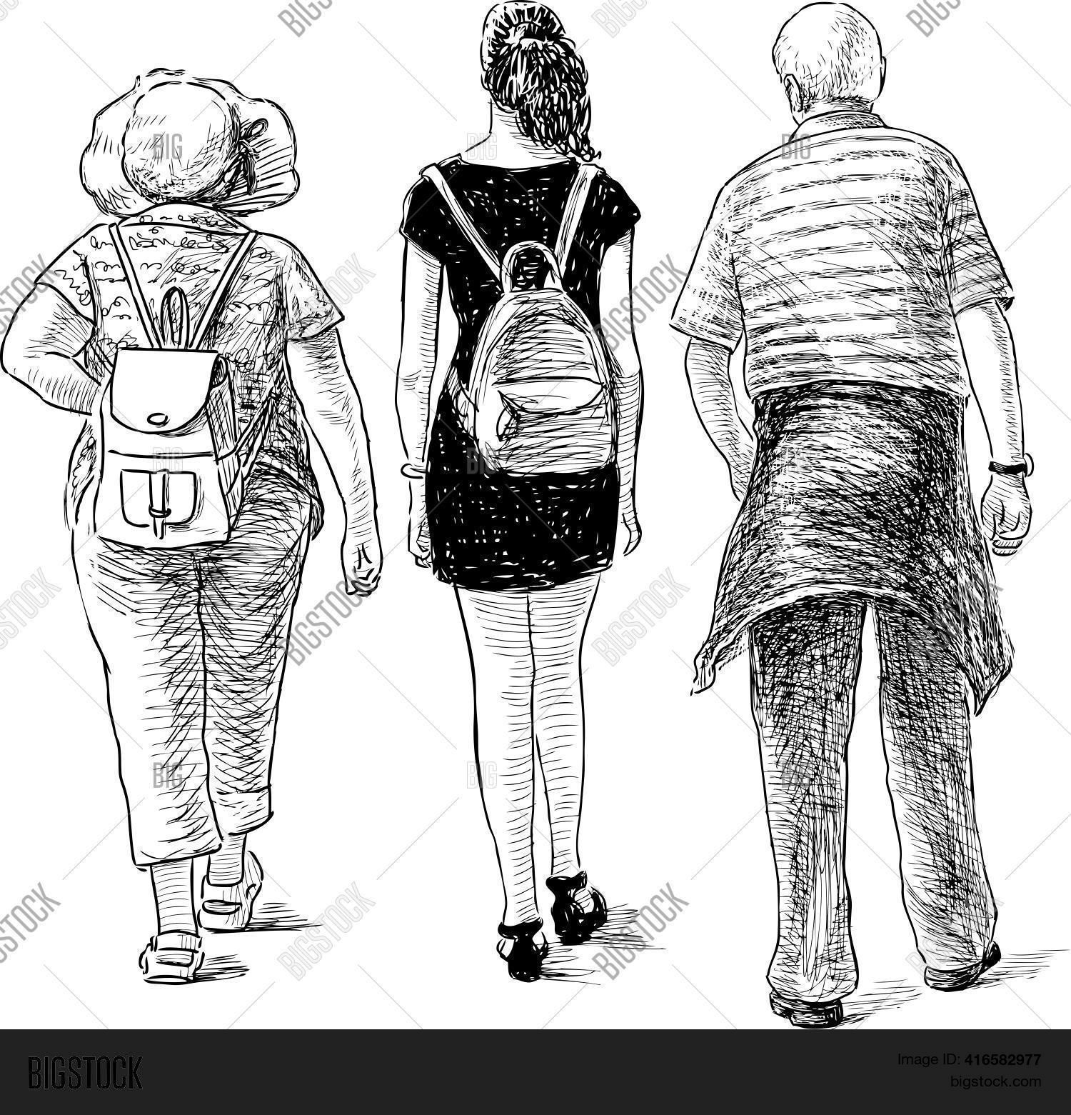 Sketch Grandparents Vector & Photo (Free Trial) | Bigstock