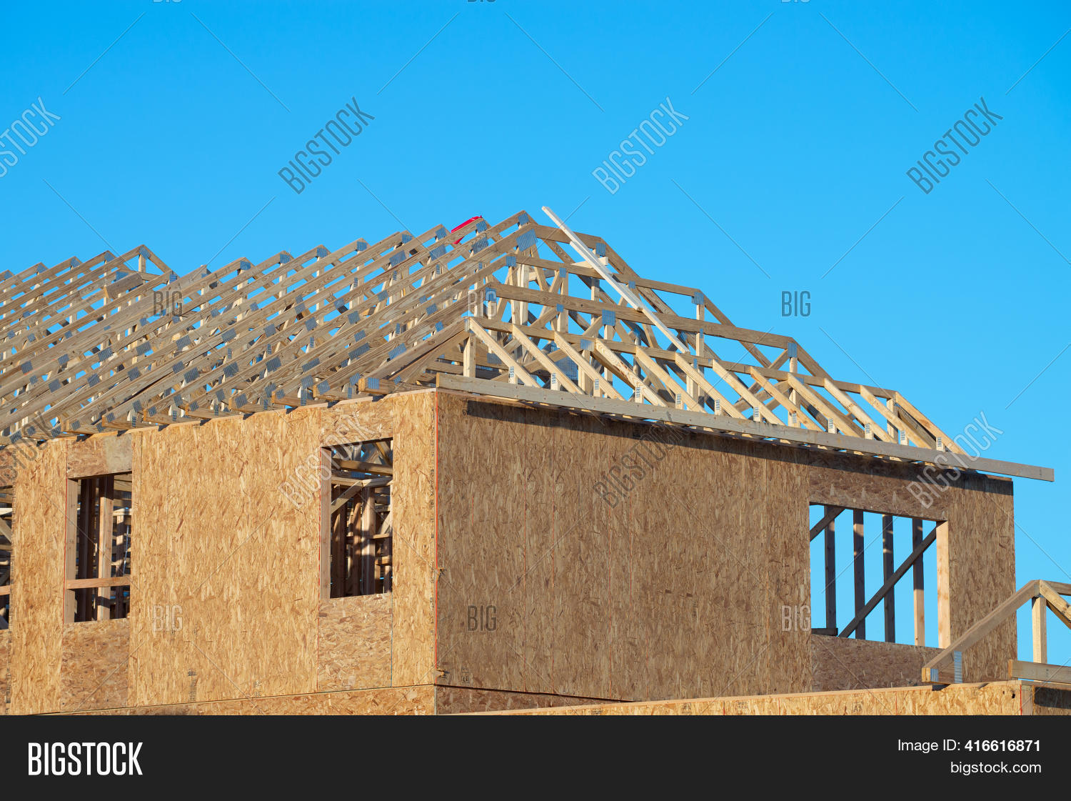 Wall Rafters Plywood Image & Photo (Free Trial) | Bigstock