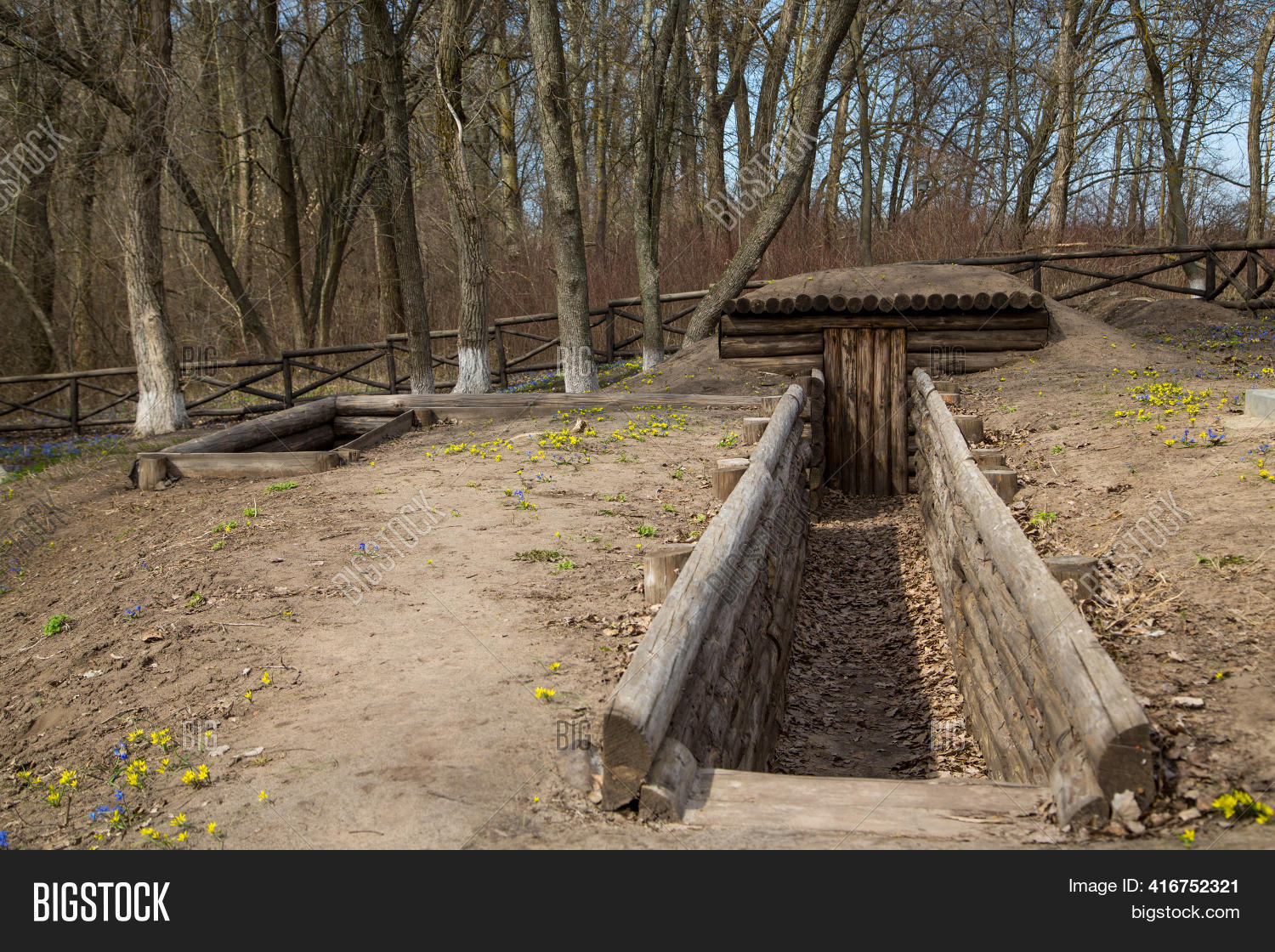 Trench Fortified Logs Image & Photo (Free Trial) | Bigstock