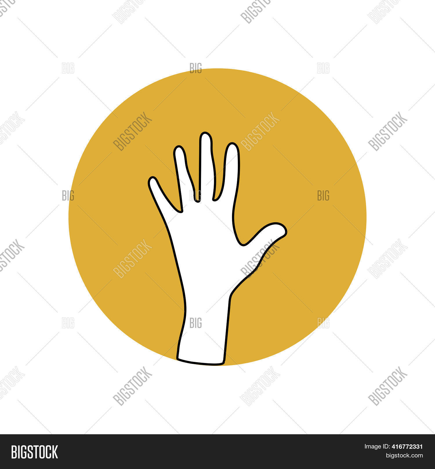 Hand Icon Black Image & Photo (Free Trial) | Bigstock