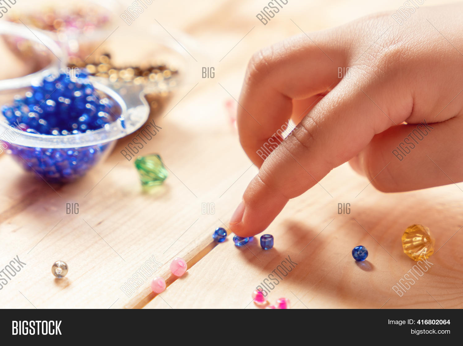 Child Makes Jewelry Image & Photo (Free Trial) | Bigstock