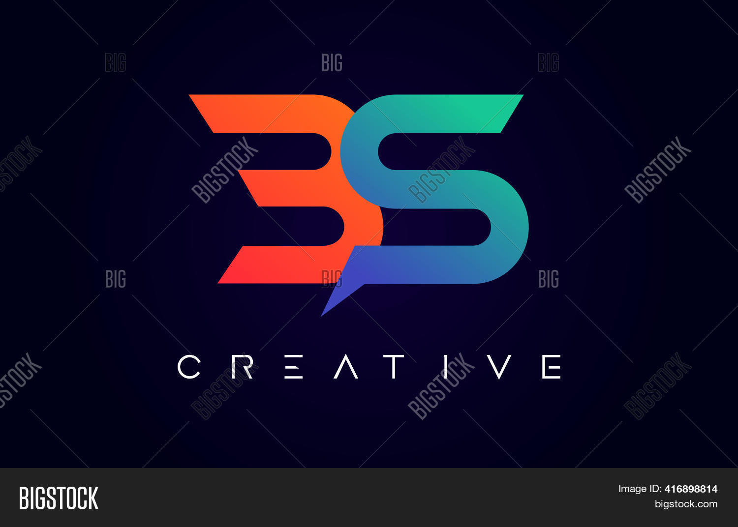 Bs Logo Letter Design Vector & Photo (Free Trial) | Bigstock