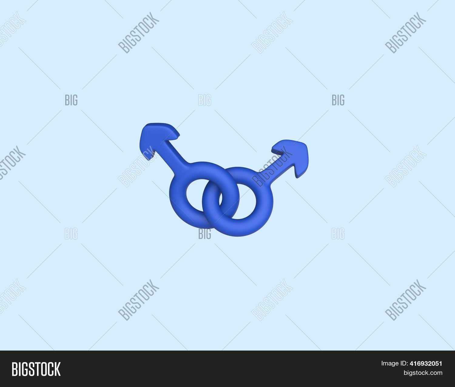 Double Male Sign. Gay Image & Photo (Free Trial) | Bigstock
