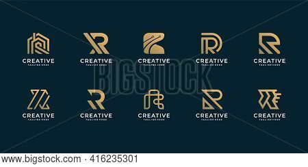 Set Letter R Logo Vector & Photo (Free Trial) | Bigstock