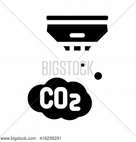 Co2 Sensor Glyph Icon Vector & Photo (Free Trial) | Bigstock