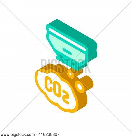 Co2 Sensor Isometric Vector & Photo (Free Trial) | Bigstock