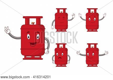 Cartoon Red Gas Vector & Photo (Free Trial) | Bigstock