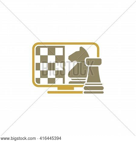 Screen Chess Logo Vector & Photo (Free Trial) | Bigstock