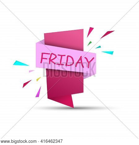 Friday. Colored Vector & Photo (Free Trial) | Bigstock