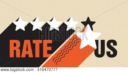 Rate Us Motivation Vector & Photo (Free Trial) | Bigstock