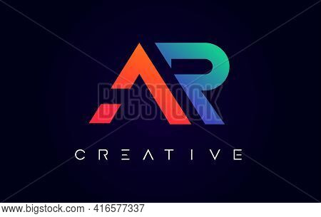 Ar Logo Letter Design Vector & Photo (Free Trial) | Bigstock