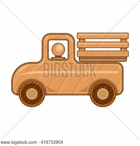 Wood Car Vector Icon. Vector & Photo (Free Trial) | Bigstock