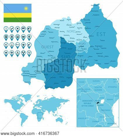 Rwanda Detailed Vector & Photo (Free Trial) | Bigstock
