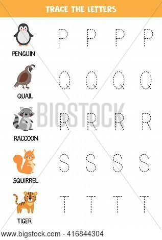 Tracing Letters Vector & Photo (Free Trial) | Bigstock