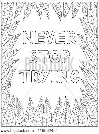 Never Stop Trying. Vector & Photo (Free Trial) | Bigstock