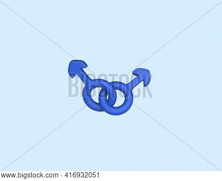 Double Male Sign. Gay Image & Photo (Free Trial) | Bigstock