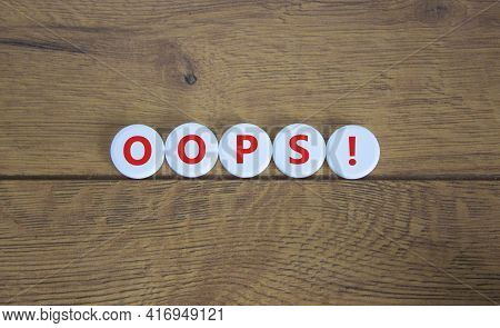 Oops Symbol. Oops Sign Image & Photo (Free Trial) | Bigstock