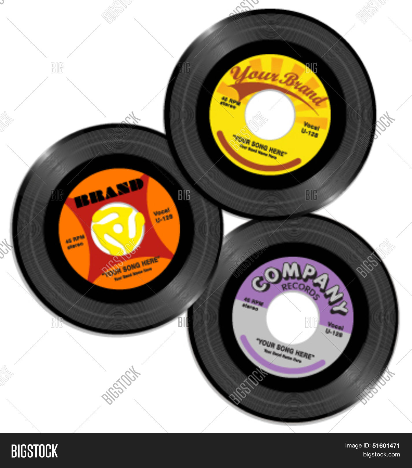 Vintage Retro 45 Vector & Photo (Free Trial) | Bigstock