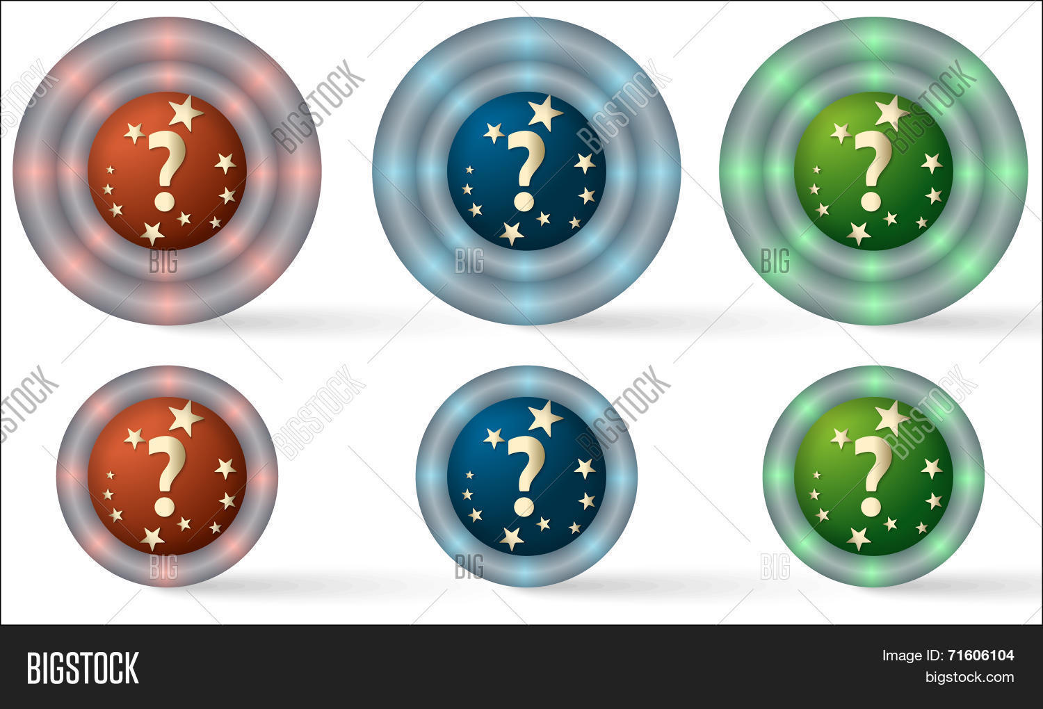 Set Six Icons Vector & Photo (Free Trial) | Bigstock