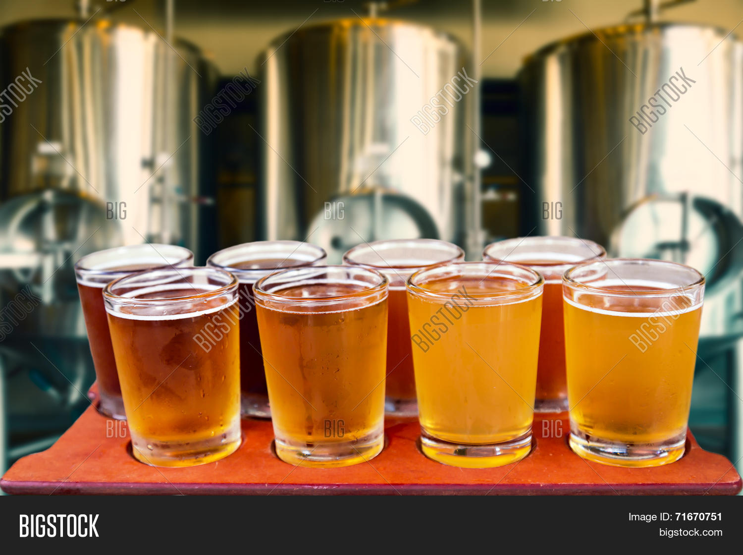Beer Flight Image & Photo (Free Trial) | Bigstock