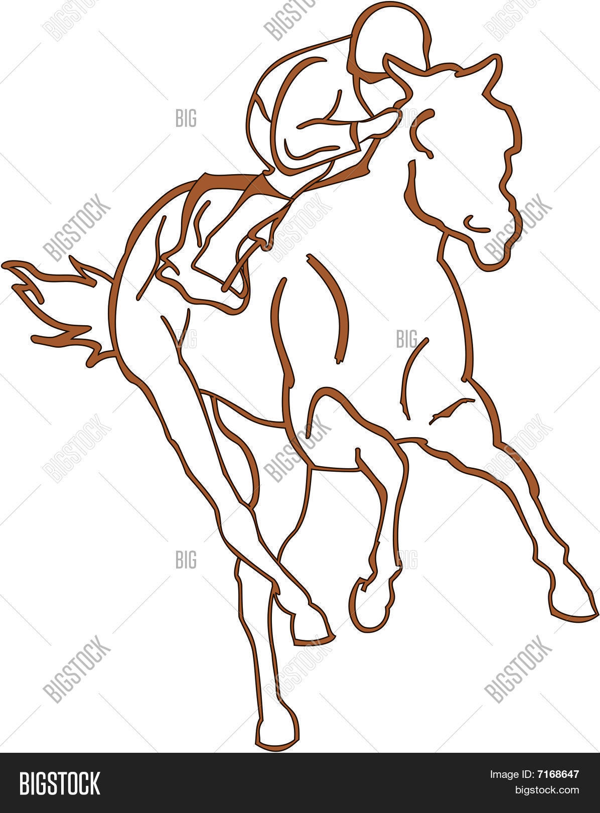 Horse Racing Vector Vector & Photo (Free Trial) | Bigstock