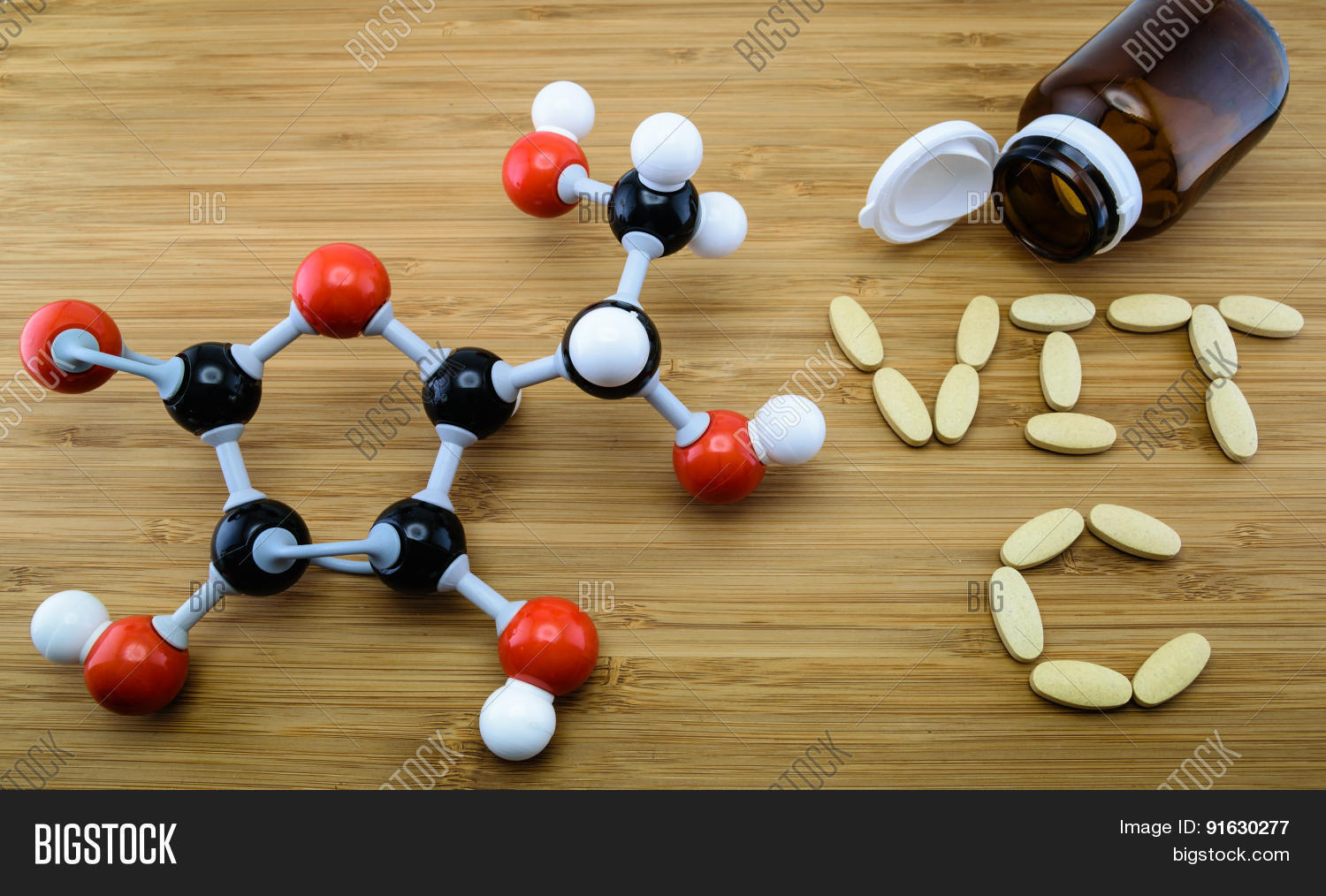 Vitamin C Molecular Image & Photo (Free Trial) | Bigstock