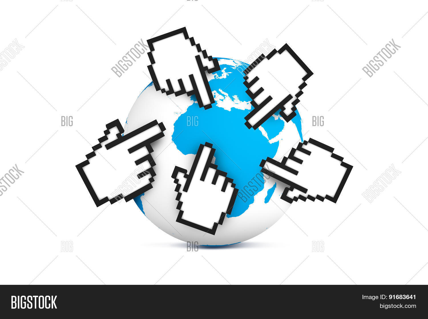Hand Cursors Pointing Image & Photo (Free Trial) | Bigstock