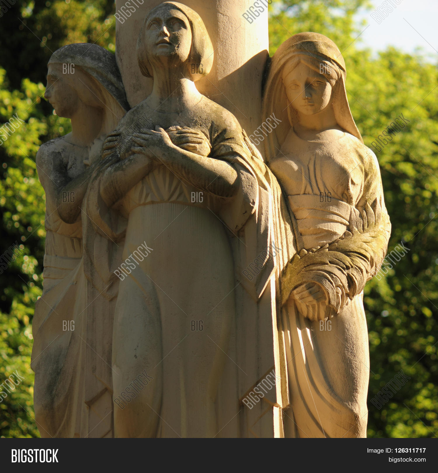Statue Three Women Image & Photo (Free Trial) | Bigstock