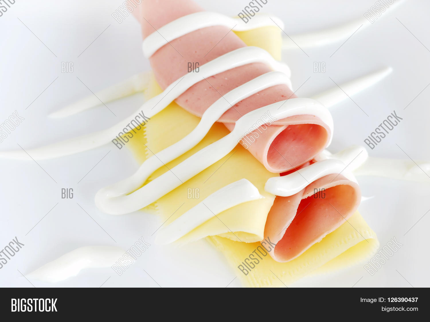 Two Ham Cheese Slices Image & Photo (Free Trial) | Bigstock