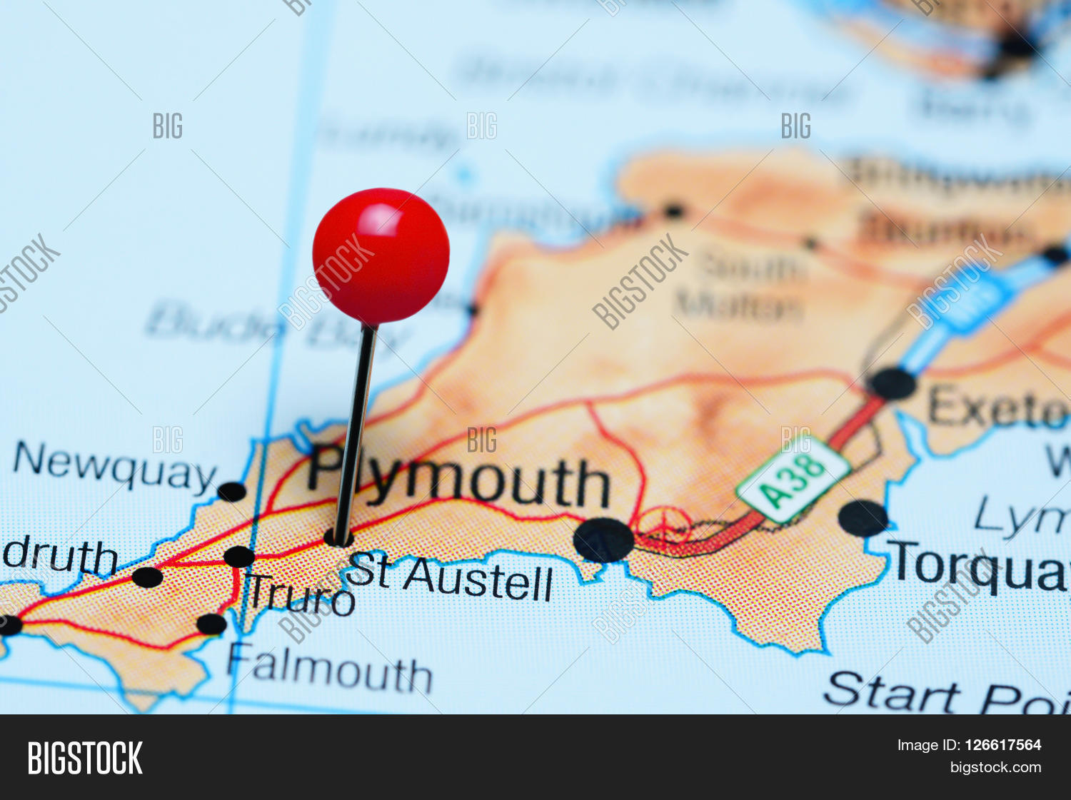 St Austell Pinned On Image & Photo (Free Trial) | Bigstock