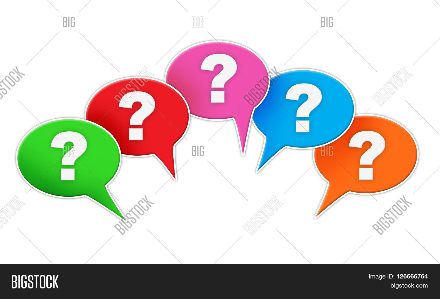 Question Signs Bubbles Image & Photo (Free Trial) | Bigstock