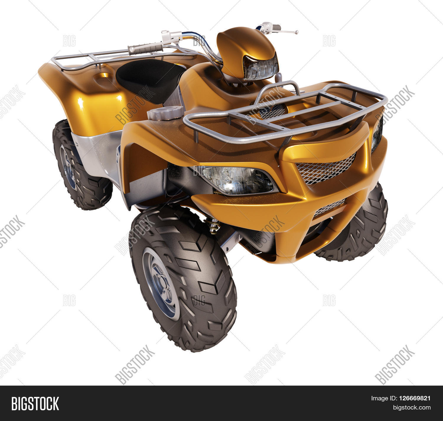 3d Rendering. ATV Quad Image & Photo (Free Trial) | Bigstock