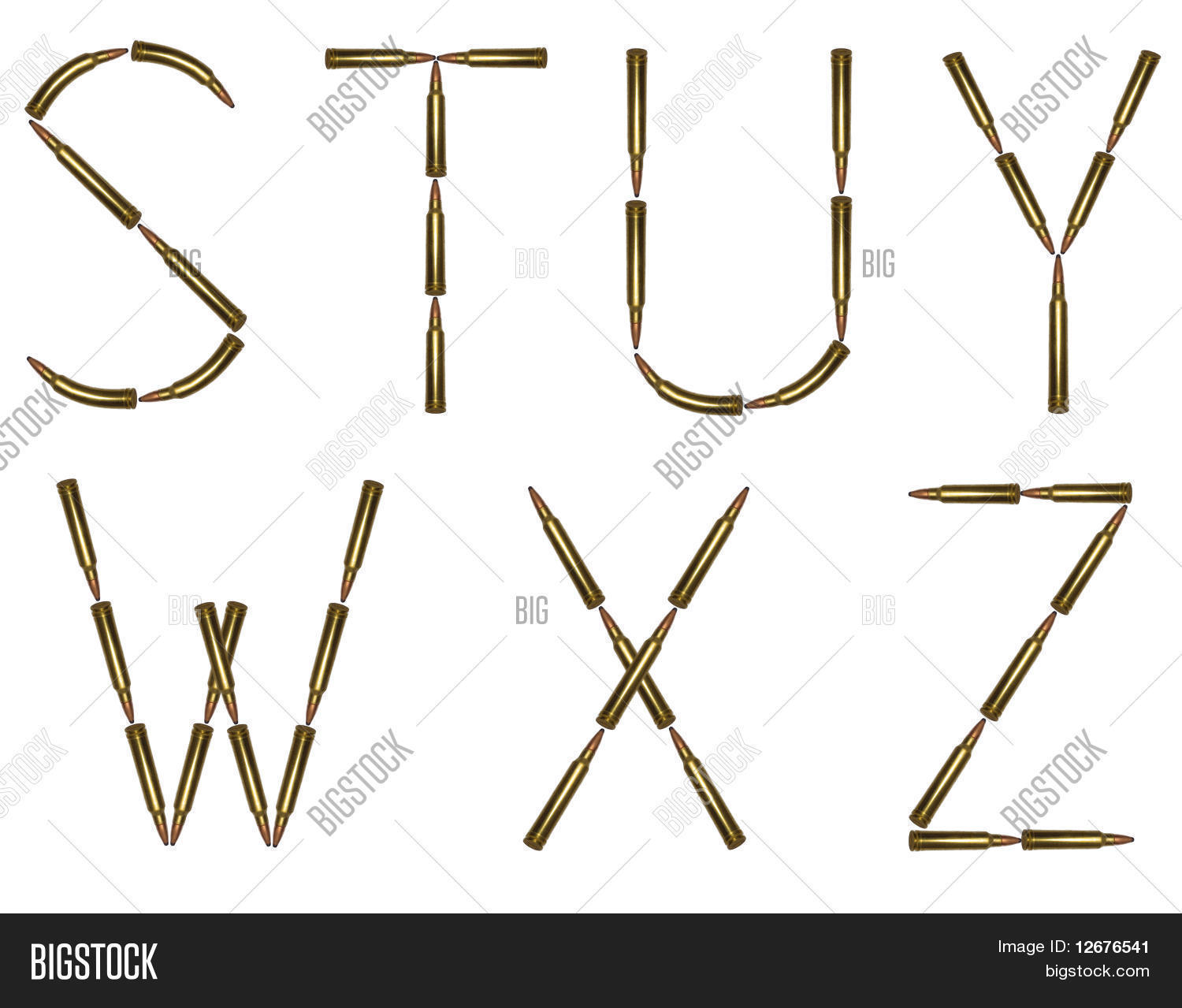Rifle Ammo Font Image & Photo (Free Trial) | Bigstock