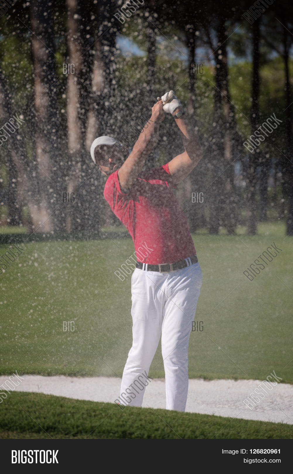 Golf Player Shot Ball Image & Photo (Free Trial) | Bigstock