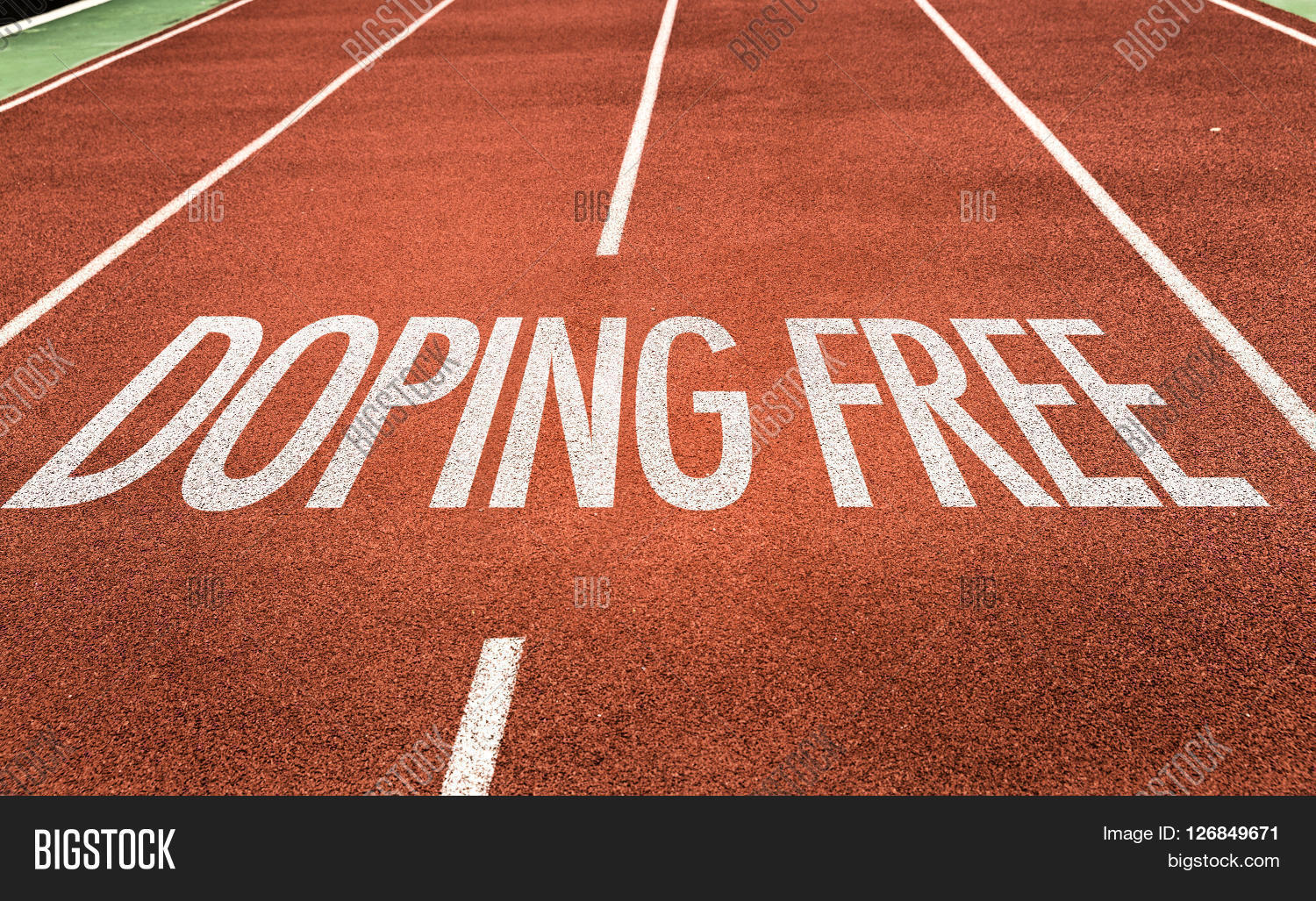 Doping Free Written On Image & Photo (Free Trial) | Bigstock