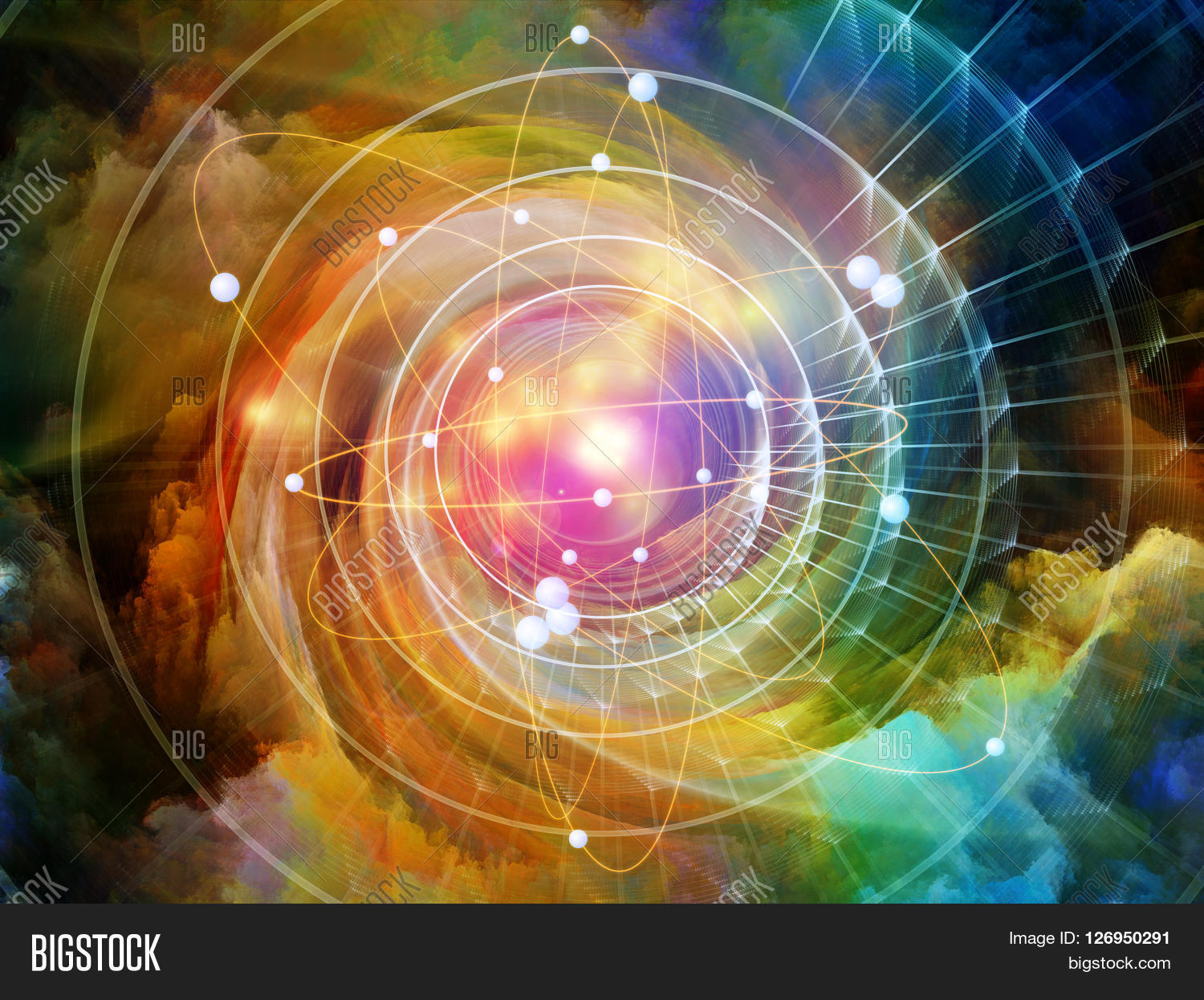 Atom Backdrop Image & Photo (Free Trial) | Bigstock