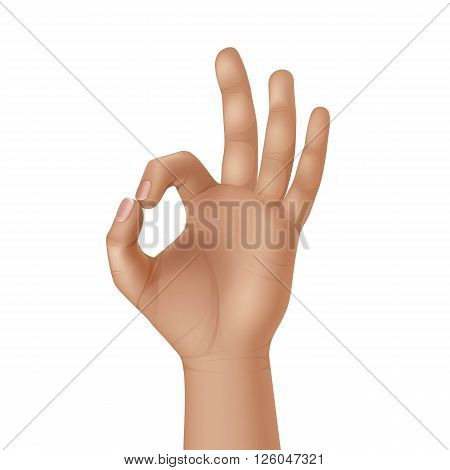 OK Sign Gesture Hand Vector & Photo (Free Trial) | Bigstock