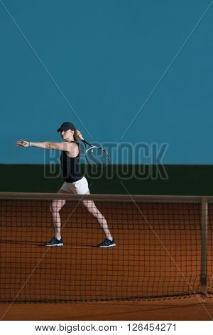 Tennis Player Hitting Image & Photo (Free Trial) | Bigstock